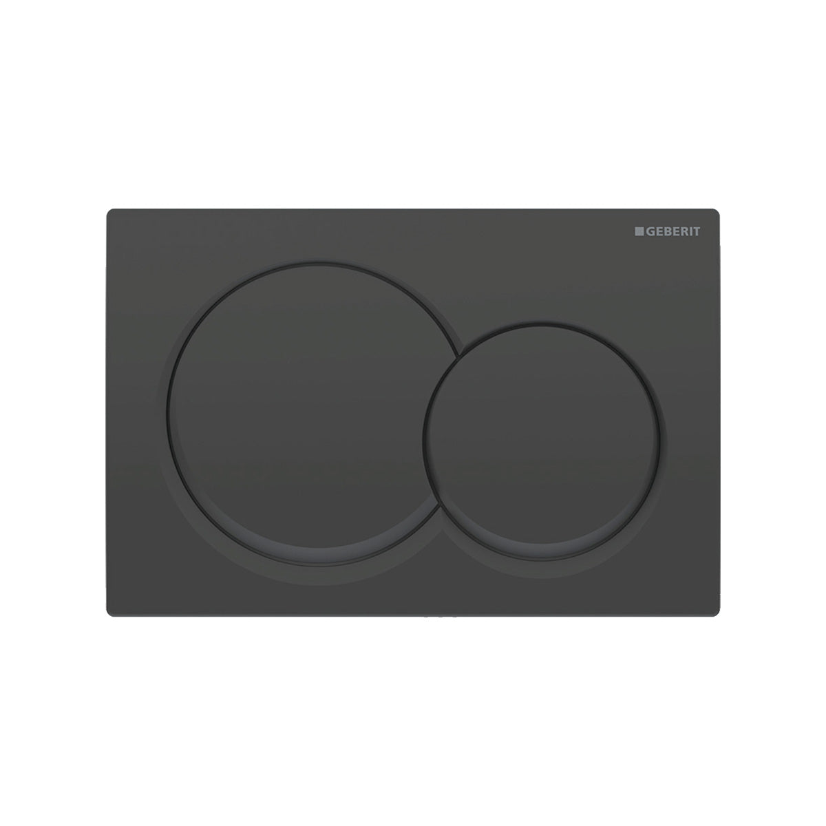 Geberit Alpha01 Round Flush Plate - Black – Bathshack