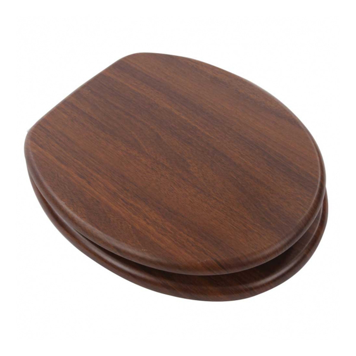 Arley Willow Wood Effect Standard Toilet Seat - Walnut – Bathshack