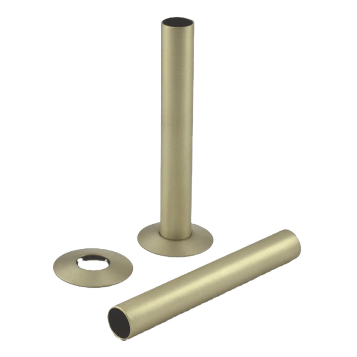 Eliseo Ricci Radiator Pipe Collar and Pipe - Brushed Brass – Bathshack