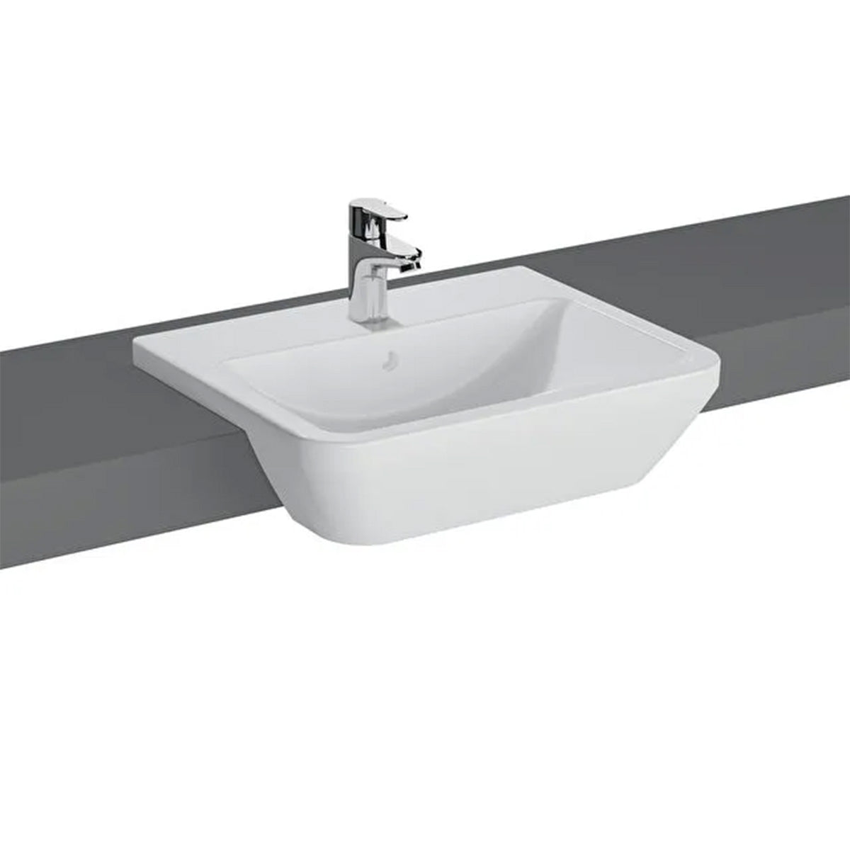 Vitra Integra 550mm Semi-Recessed Vanity Basin – Bathshack