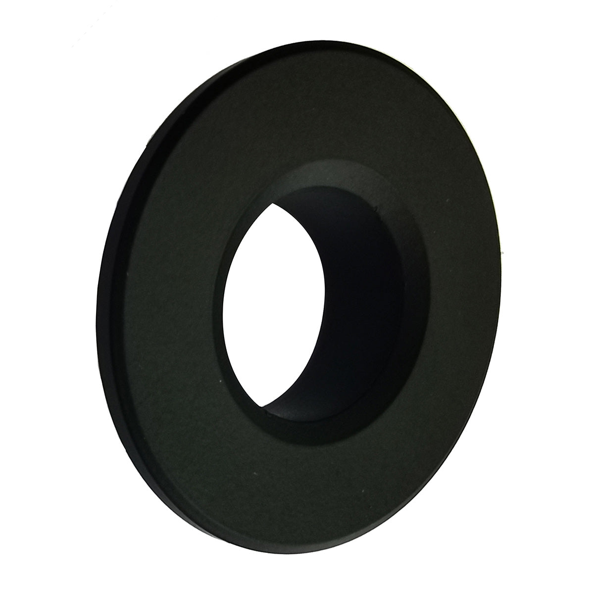 Objekt Cermica Round Basin Overflow Cover - Satin Black – Bathshack