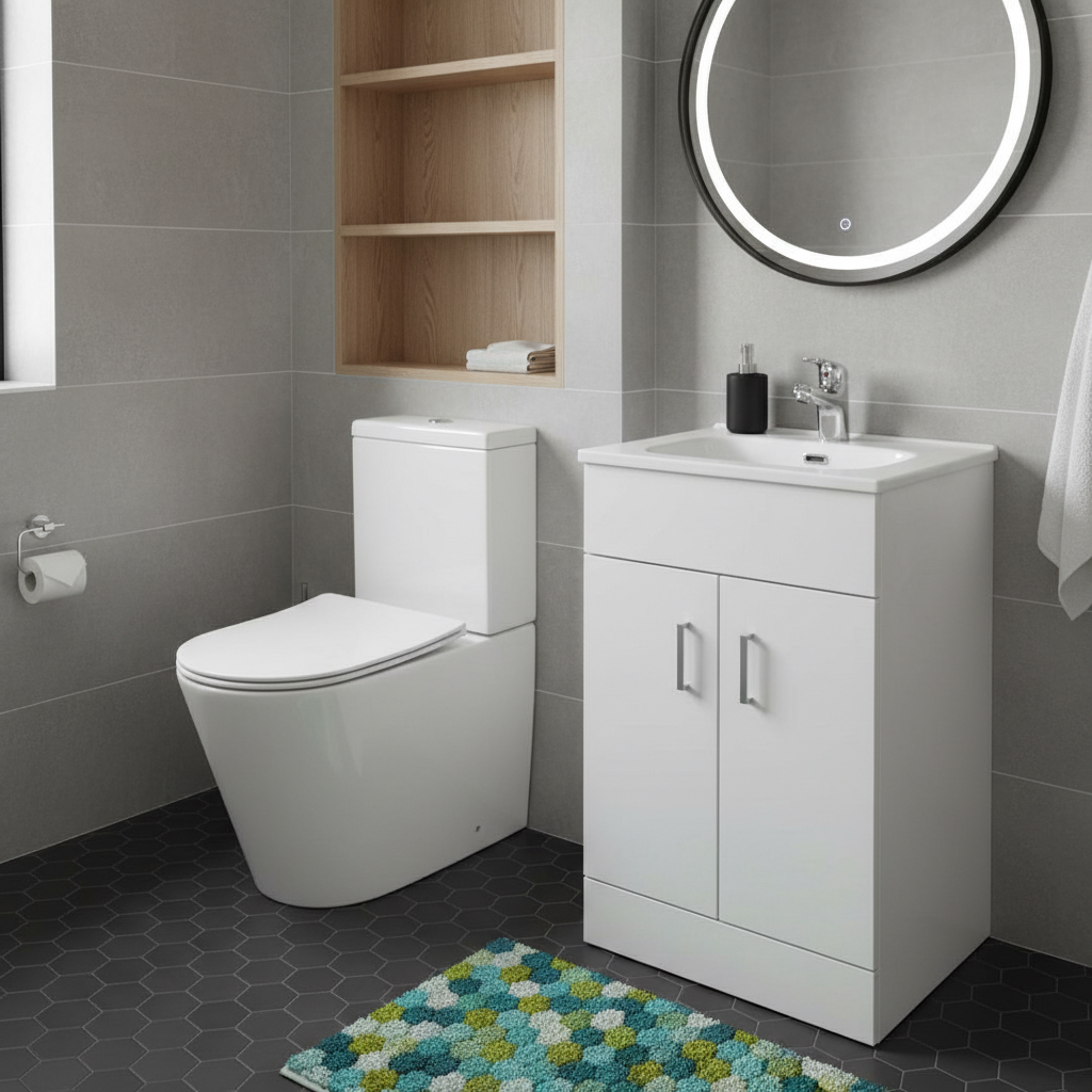 Bergo 500mm Vanity Unit, Tap & Toilet En-suite Deal – Bathshack