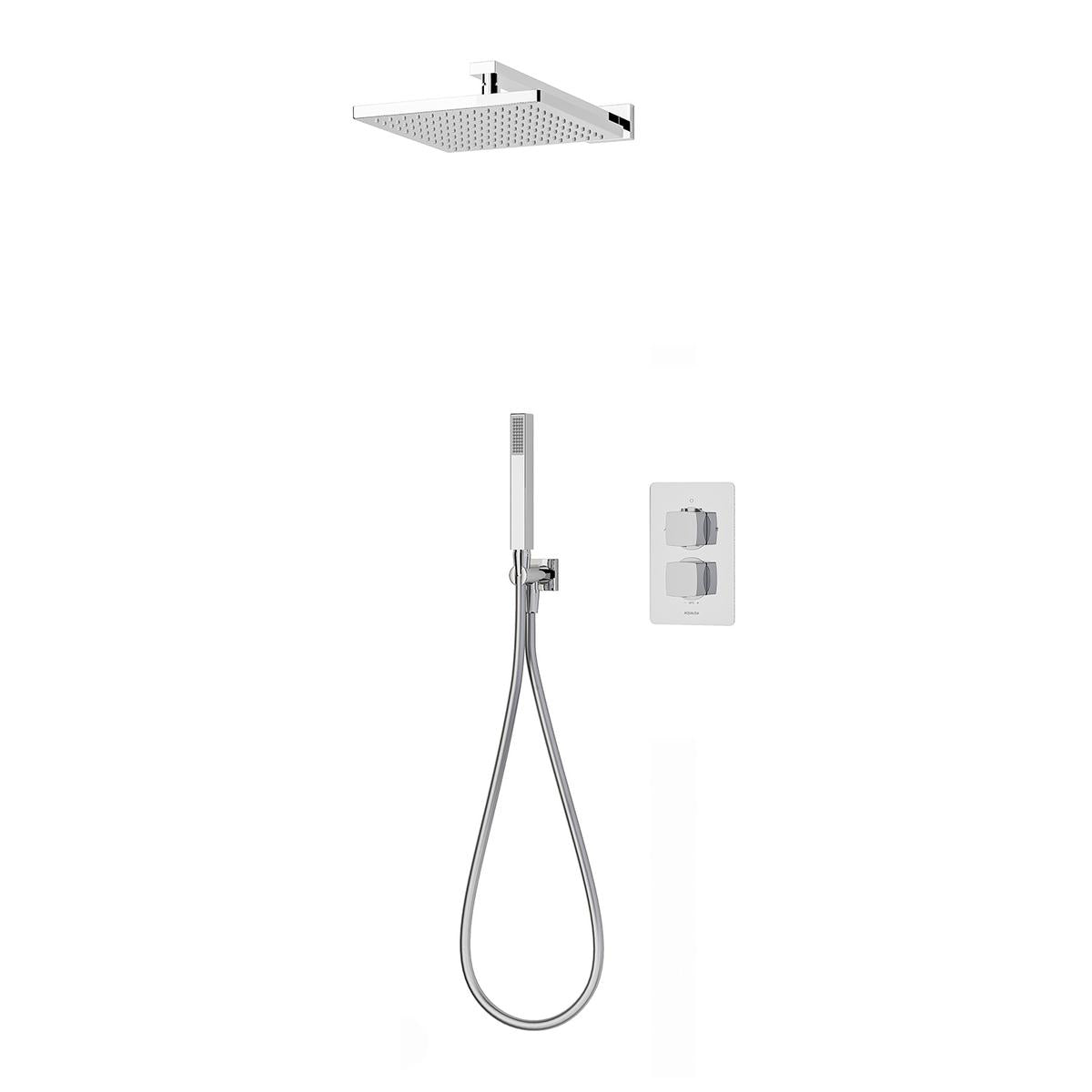 Aqualisa Dream Concealed Thermostatic Mixer Dual Outlet With Hand ...