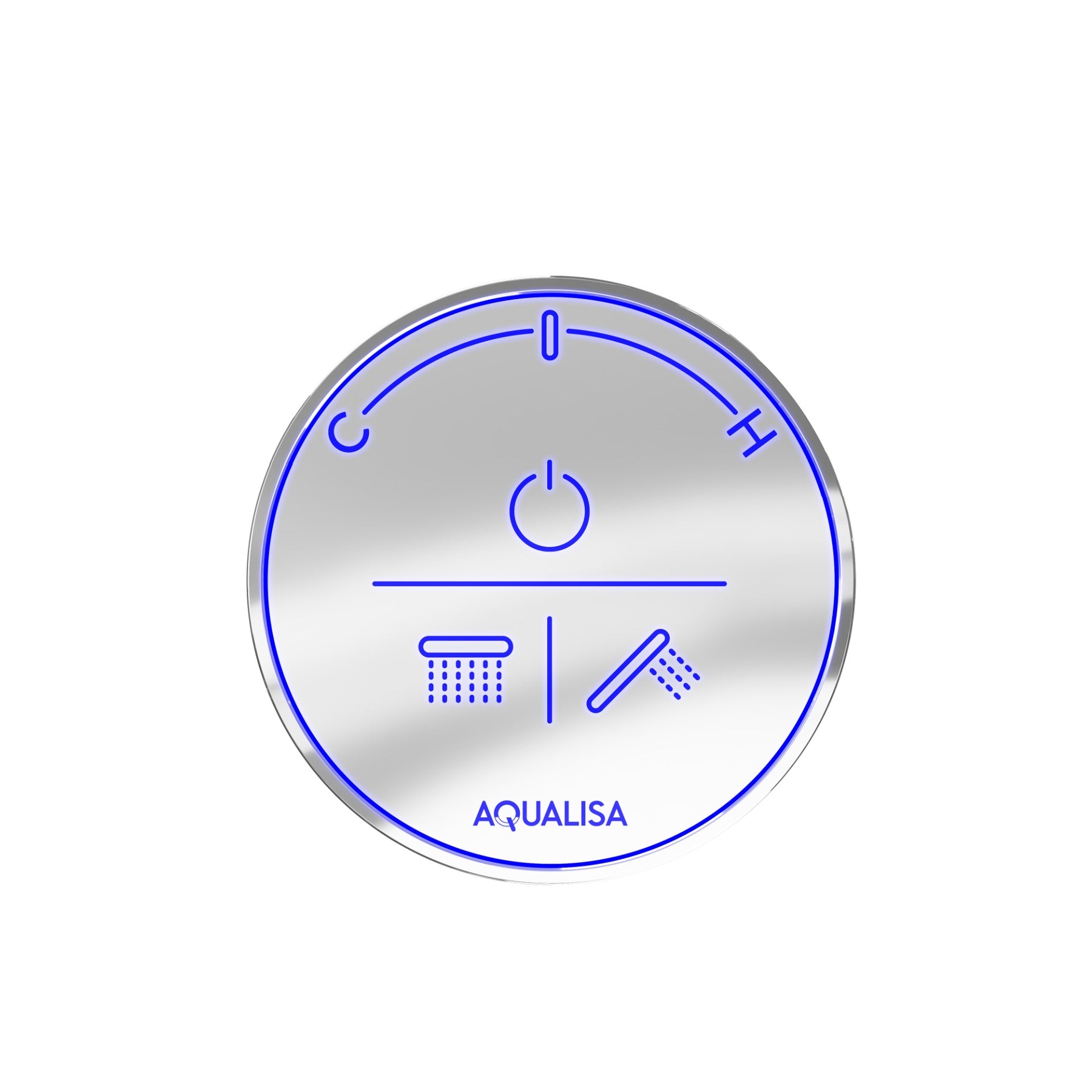 Aqualisa Smart Glo Digital Shower - Dual Outlet with Riser Ail and Fix ...