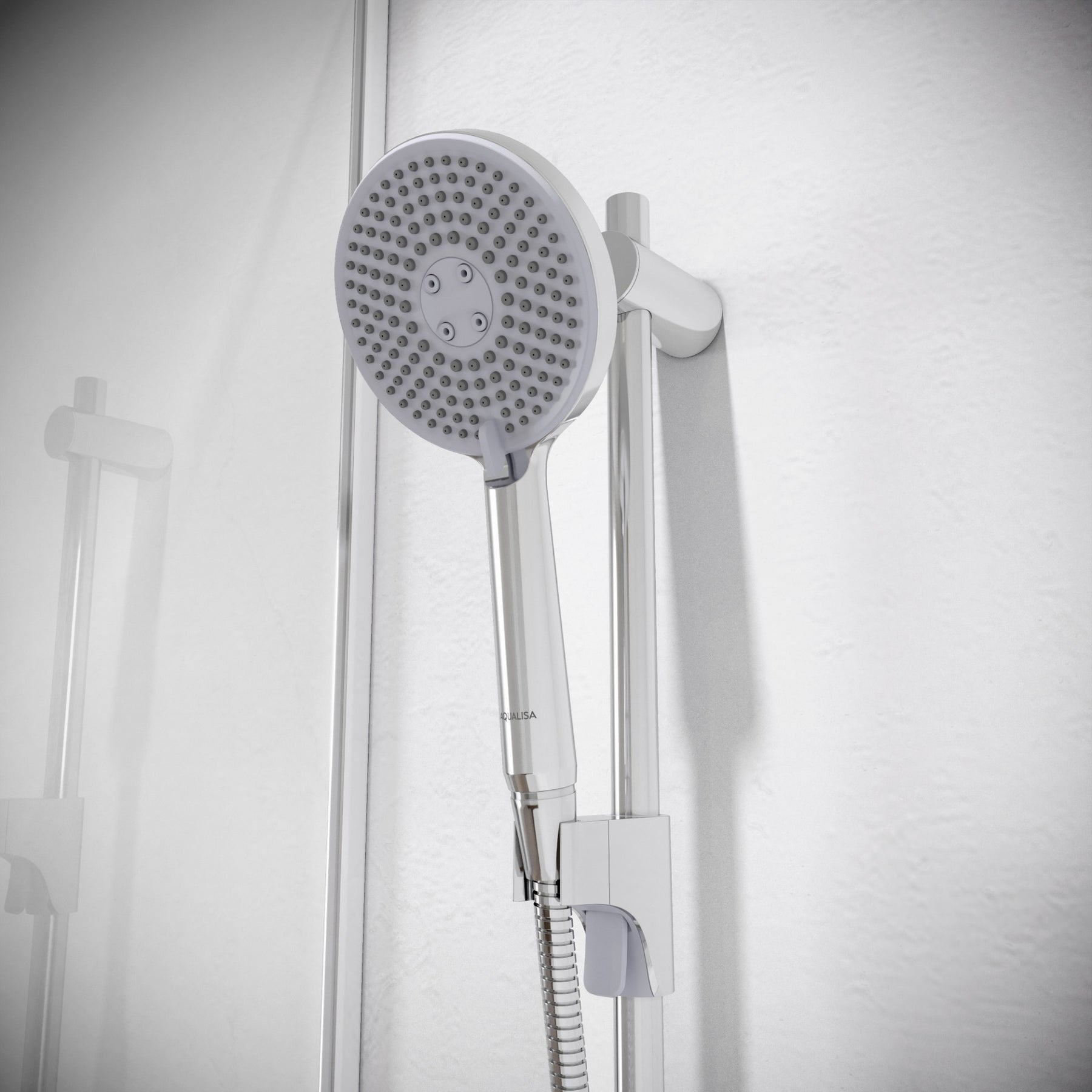 Aqualisa Smart Glo Digital Shower - Single Outlet with Riser Rail Conc ...