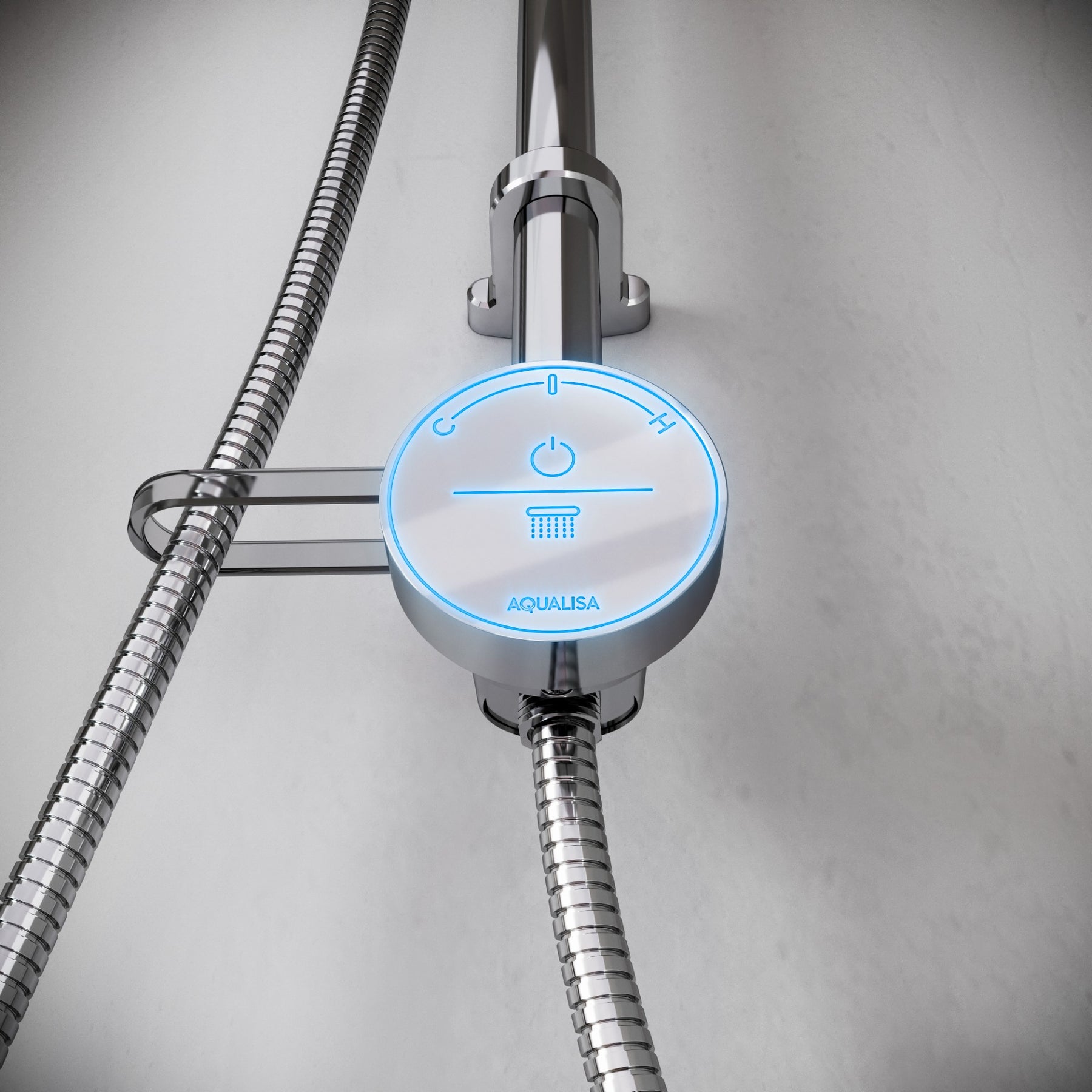Aqualisa Smart Glo Digital Shower - Single Outlet with Riser Rail Expo ...