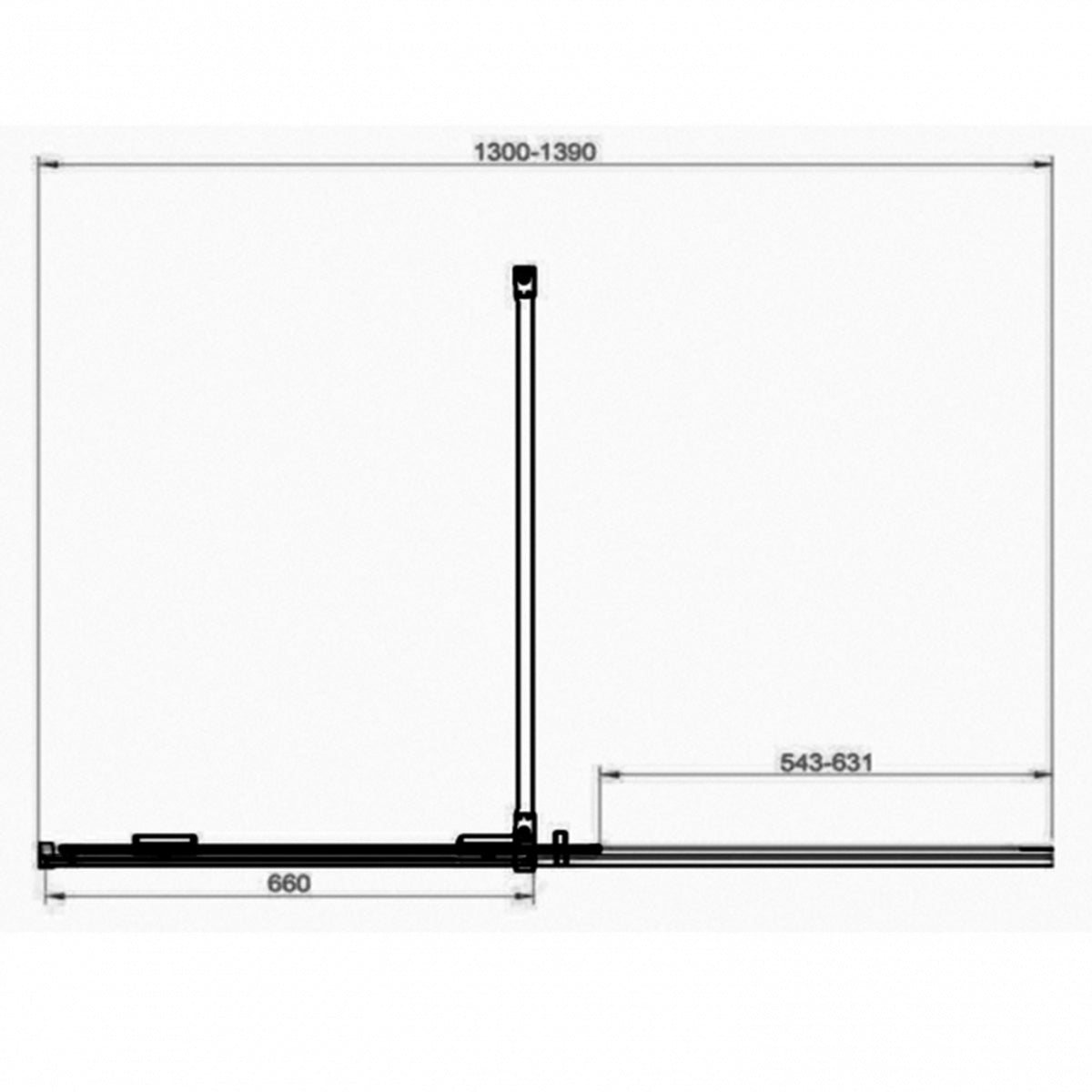 Kiimat 8motion 8mm Sliding Wetroom 1400mm x 2000mm - Brass – Bathshack