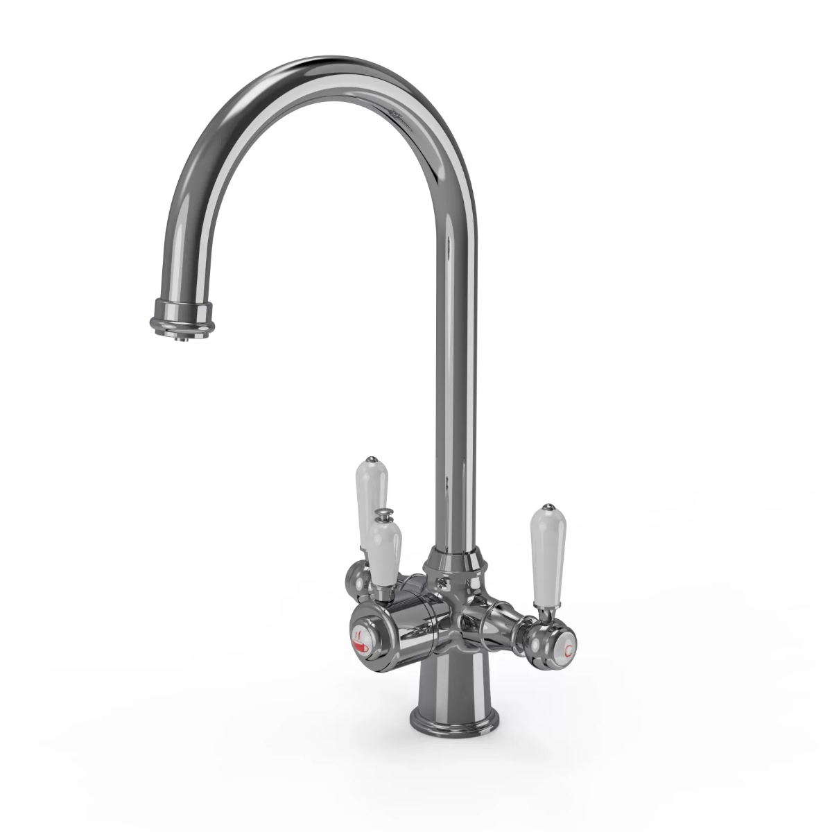 Traditional Cruciform 3-in1 Hot Water Kitchen Tap inc Boiler and Filte ...