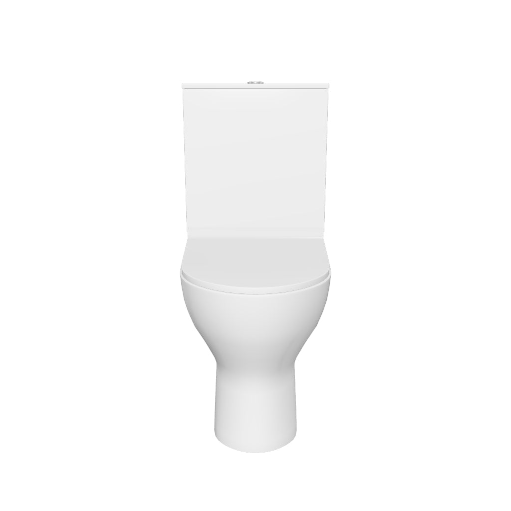 Nuie Freya Fully Back To Wall Rimless Close Coupled Toilet & Soft Clos ...