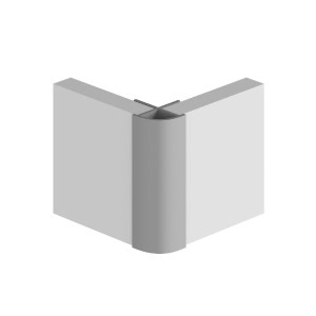 CLASSIC Type B External Corner Aluminium Extrusion - White - 2450mm ...