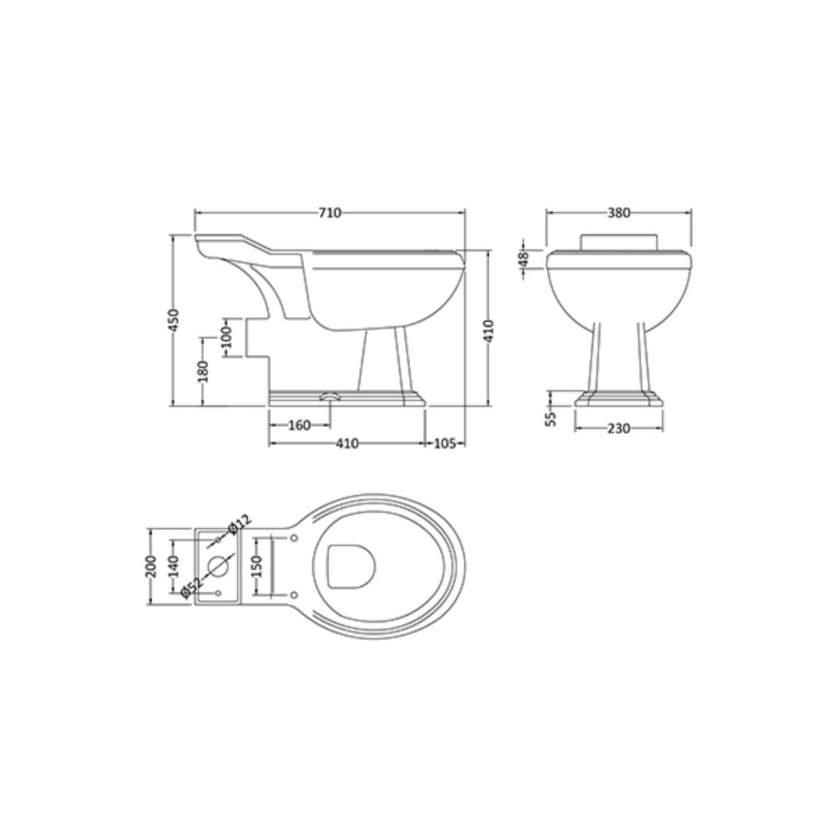 Legend Traditional Toilet & Basin Suite (5217)