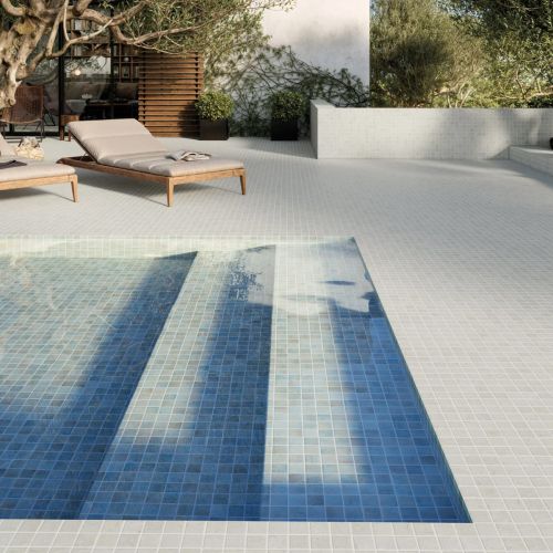 Penta Normatech Ivory Matte Square Non Slip 31.1 x 31.1cm Mosaic Sheet ...