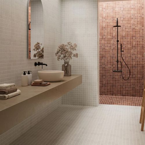 Penta Normatech Sand Matte 31.1 x 31.1cm Square Mosiac Sheet - Bathshack