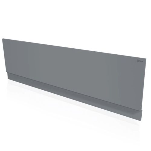 Halite 1700mm Front Bath Panel - Grey Matt Matt Grey PVC Foam Board ...