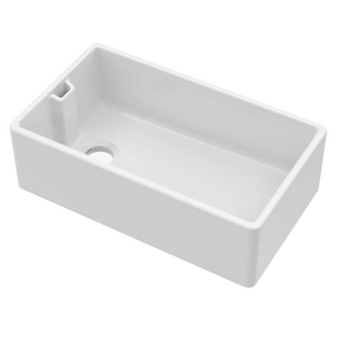 Nuie 795x460x245mm Belfast Sink (20303) Fireclay Ceramic - Bathshack