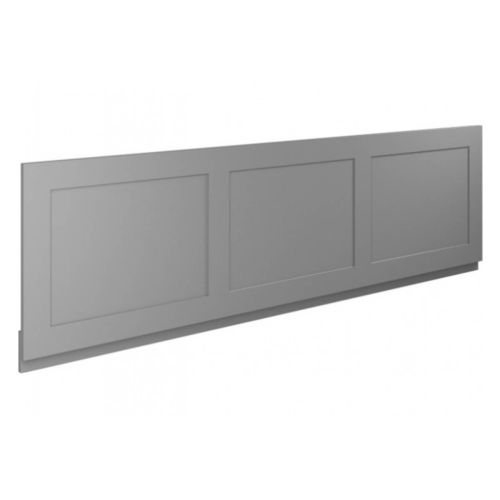 Victoriana 1700mm Front Bath Panel - Stone Grey (13438) Grey - Bathshack