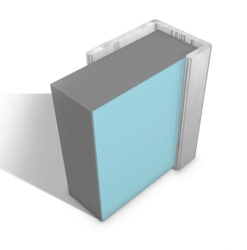 CLASSIC Type C End Cap Aluminium Extrusion - Satin Anodised - 2450mm ...