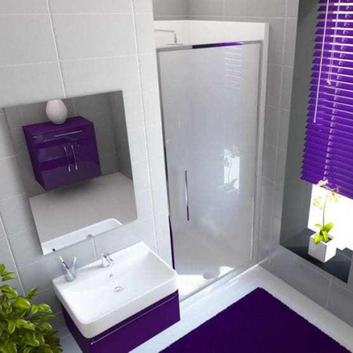 Neptune 900mm Square Alcove Shower Pod Enclosure - Porcelain White ...