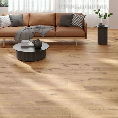 Indiana Roble 20 x 120cm Rectified Wood Effect Porcelain Floor Tile - 1 ...