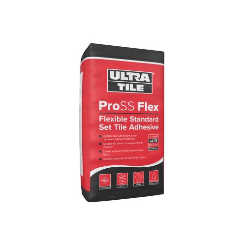 UltraTile Pro Set Standard Set Flexible Tile Adhesive - 20kg - White ...