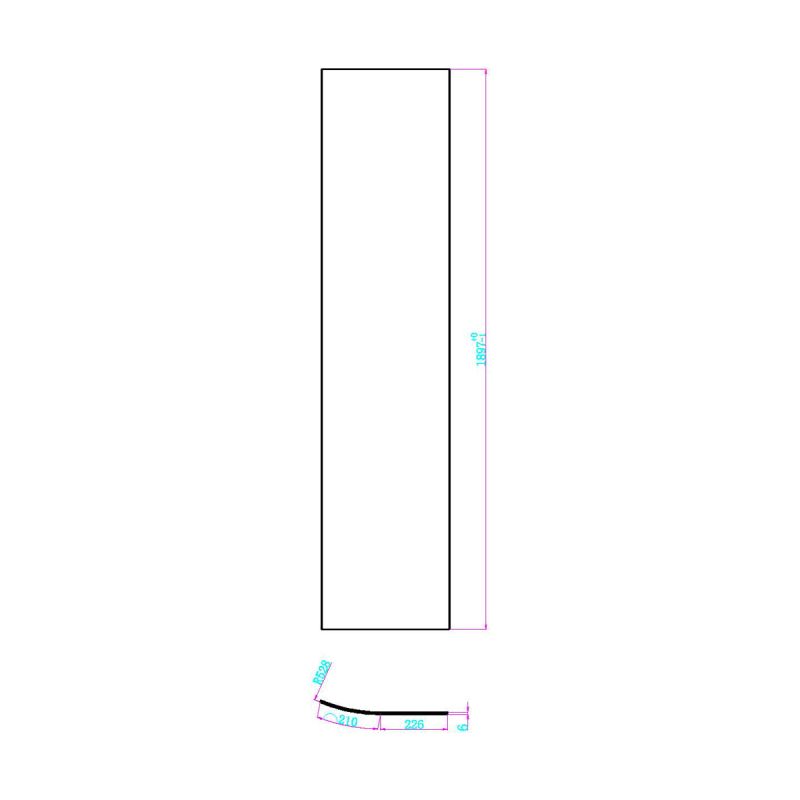 Dawn Athena 1200 X 800mm Offset Quadrant Shower Enclosure Chrome