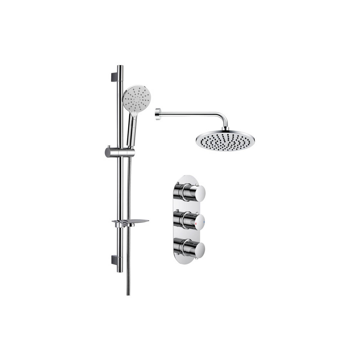 Ari Design Sirius Shower Pack Four - Two Outlet Triple Shower Valve ...